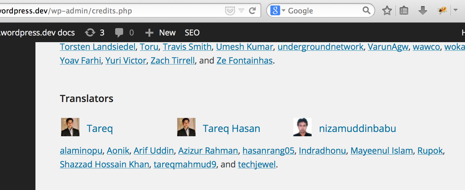 Translator Credits - Tareq Hasan